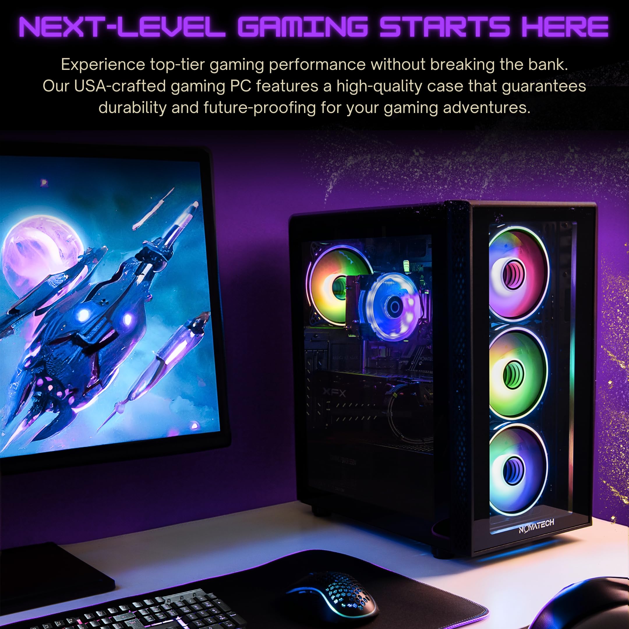 Mua NOVATECH Phantom - Prebuilt Gaming PC Desktop Computer - RX580 8GB ...