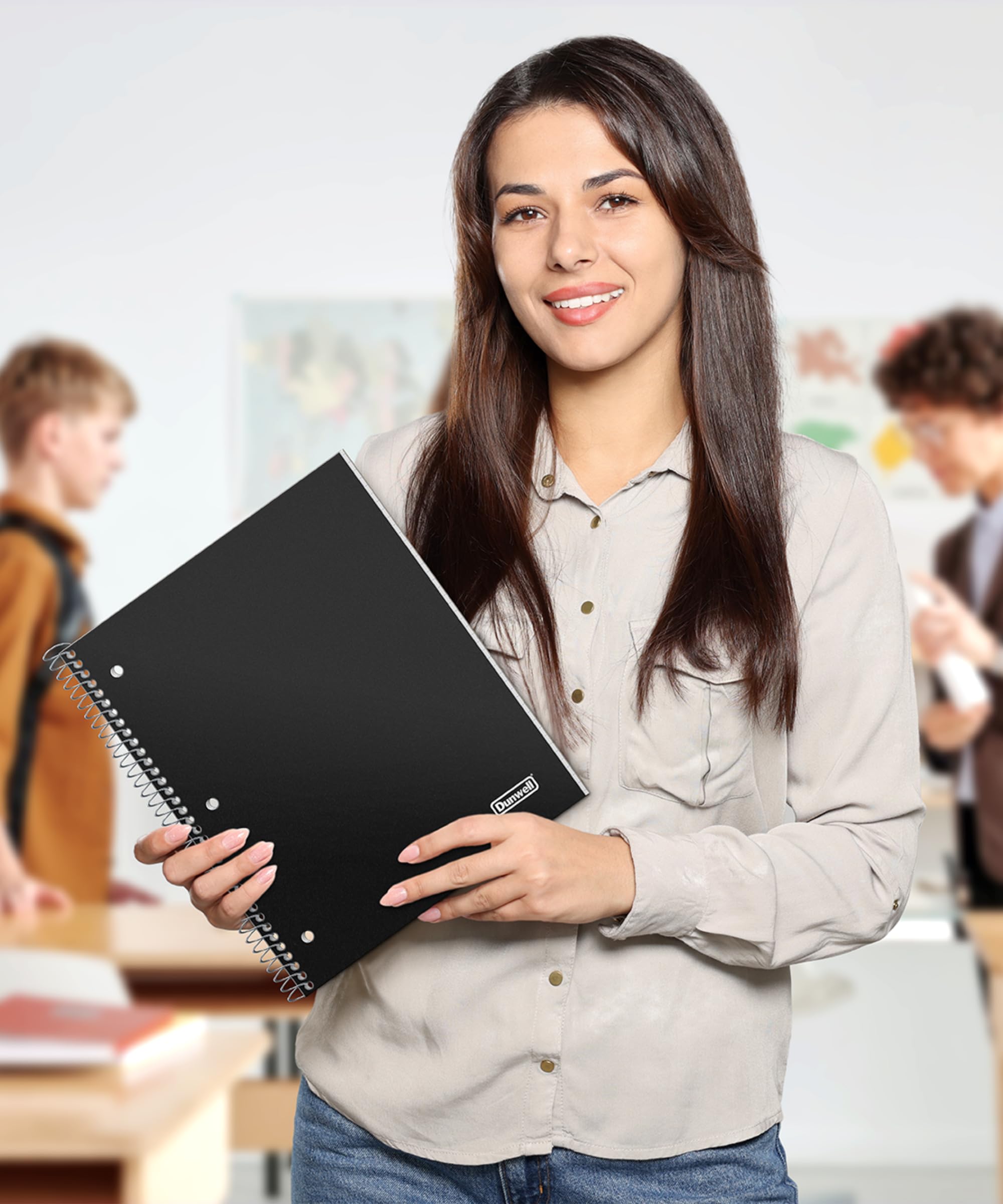 Mua Dunwell Graph Ruled Notebook, Black Plastic Cover, 100 Sheets 4x4 ...