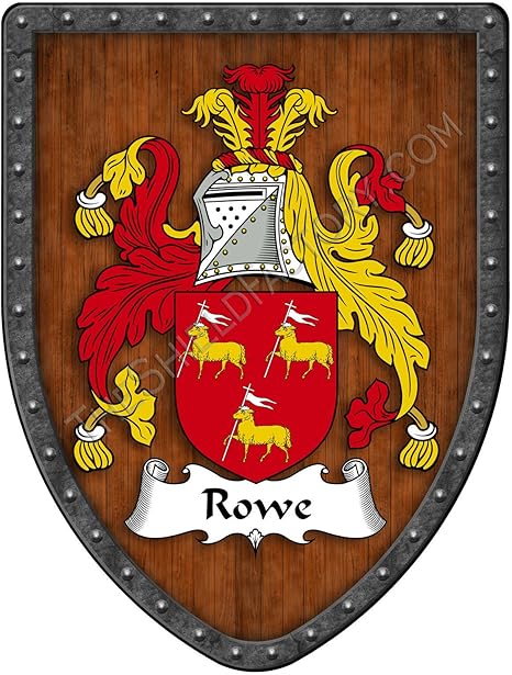 Amazon.com: Rowe Family Crest Custom Coat of Arms, Family Ancestry and ...