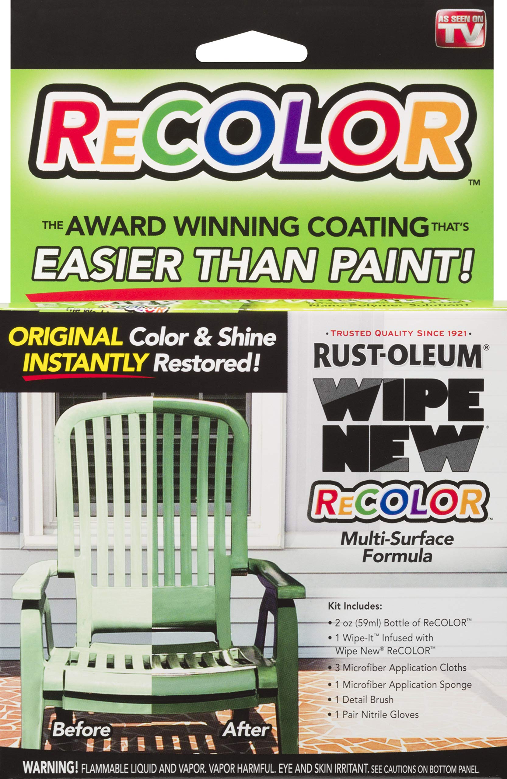 Rust-Oleum ReColor by Wipe New: Paint Restorer, Waterproof for Outdoor ...
