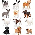 Amazon.com: Toymany 12PCS Mini Dog Figurines Toy Set, Realistic ...