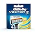 Buy Gillette Vector Plus Manual Shaving Razor Blades (Cartridge) - 6s ...