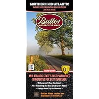 Amazon.com: Butler Maps Southern Mid-Atlantic States G1 Motorcycle Map ...