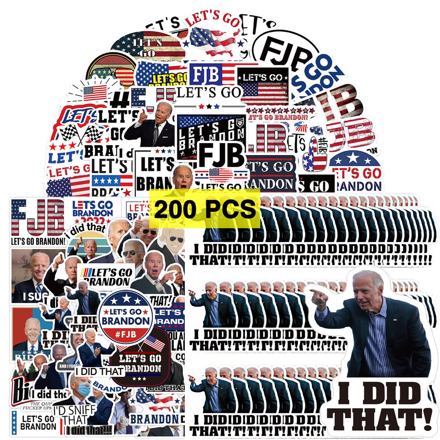 GTOTd I Did That Joe Biden Sticker?200 Pcs? Merch Joe Biden Gifts Merch ...