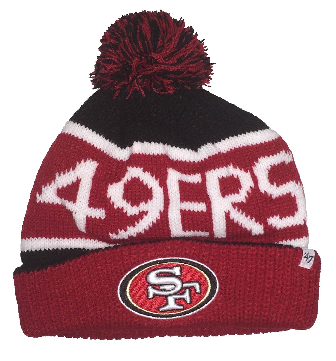 Amazon.com : San Francisco 49ers Black Calgary Knit / Beanie : Clothing