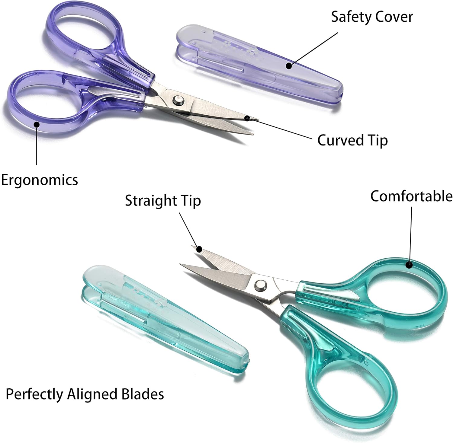 PAFASON Sharpest and Precise Stainless Steel Curved & Straight Thread ...