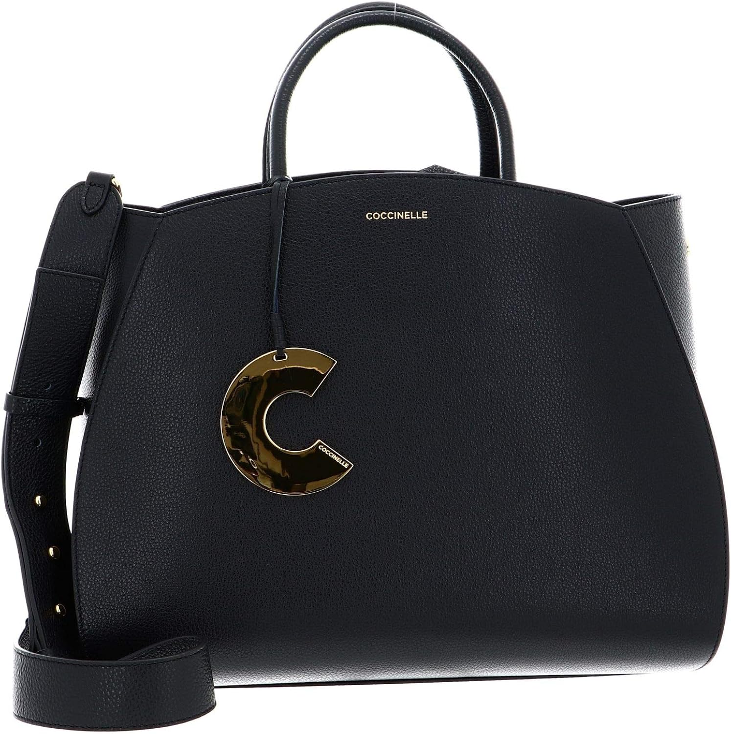 Coccinelle Borsa concrete L a mano E1GLA180201 001 nero : Amazon.it ...