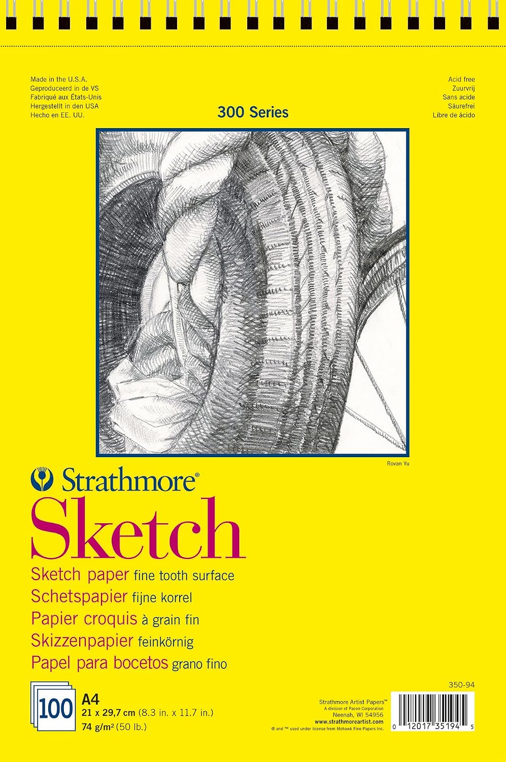 Strathmore Series 300 Sketch Pad 100 Sheets – Sizes Listed A4 – BigaMart