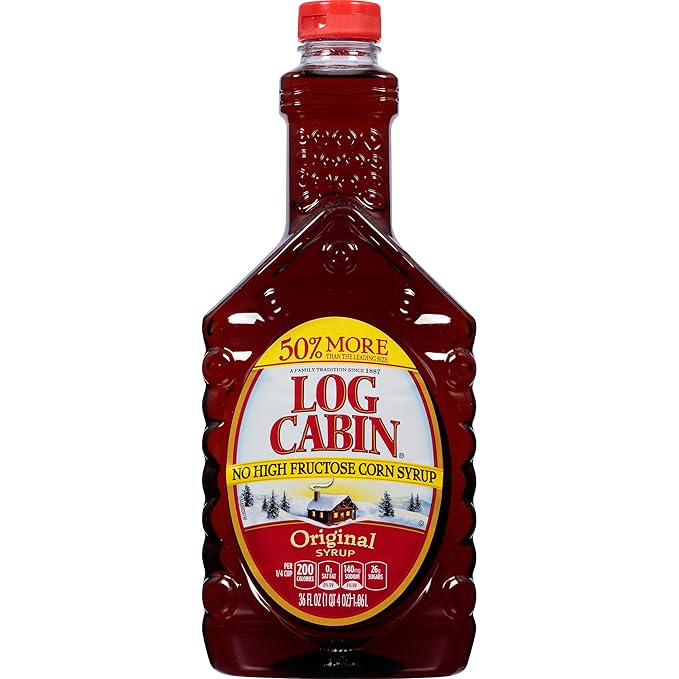 Amazon.com : Log Cabin Syrup, Original, 36 Ounce : Grocery & Gourmet Food