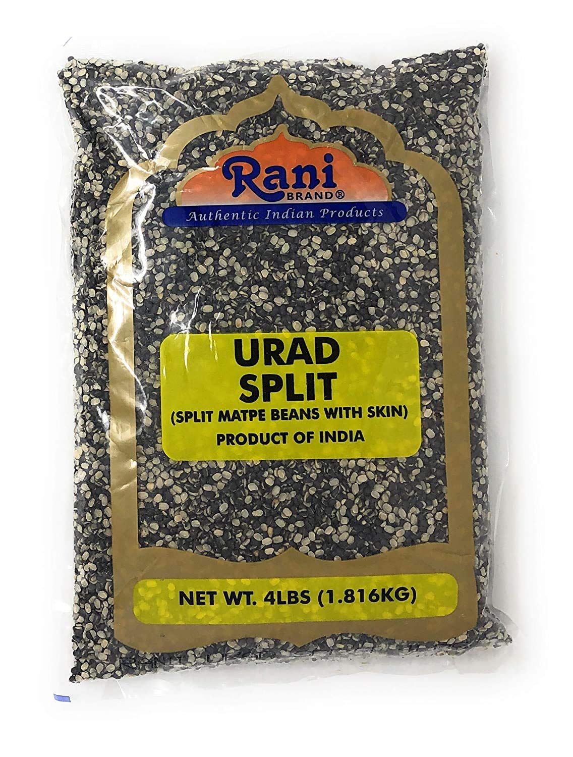 Amazon.com : Rani Urid / Urad Split (Matpe beans split with skin) Indian Lentils 4lb (64oz ...