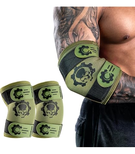 Elbow Wraps For Weightlifting 1 Pair , 48" Elastic Elbow Support ...