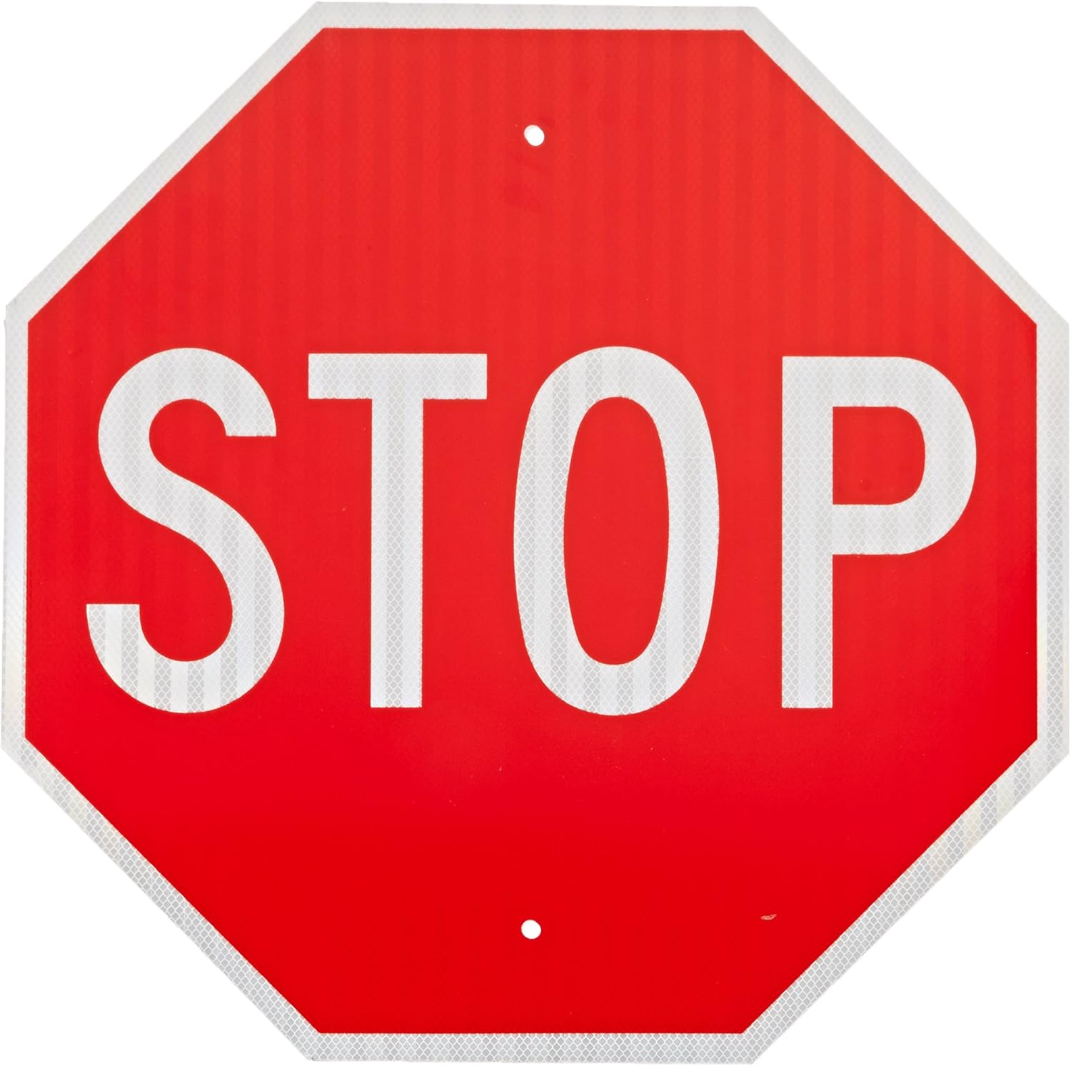 MUTCD # R1-1 Traffic Sign, Legend "Stop", White on Red: Amazon.com ...