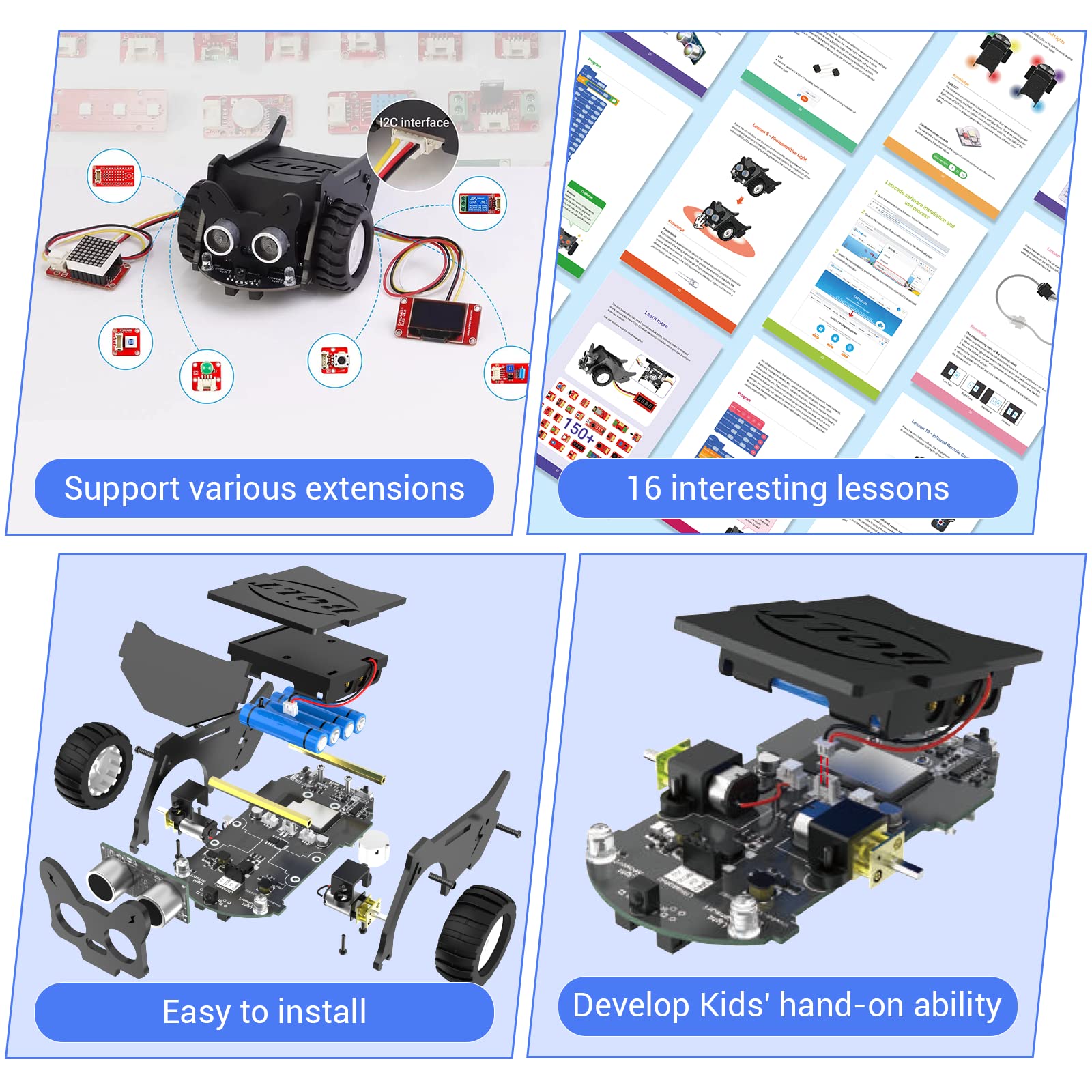 Mua ELECROW STEM Projects Toys for Kids Ages 6+, Coding Robot Kit for ...