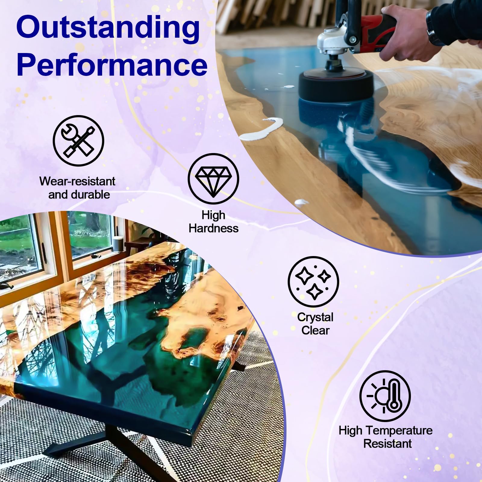 Mua 16oz Premium Clear Epoxy Resin Kit Casting and Coating for River ...