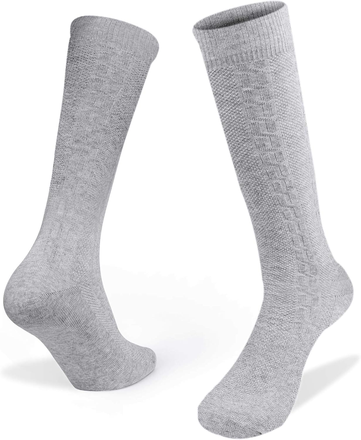 Long German Lederhosen Socks Bavarian Socks for Oktoberfest (Grey, L ...