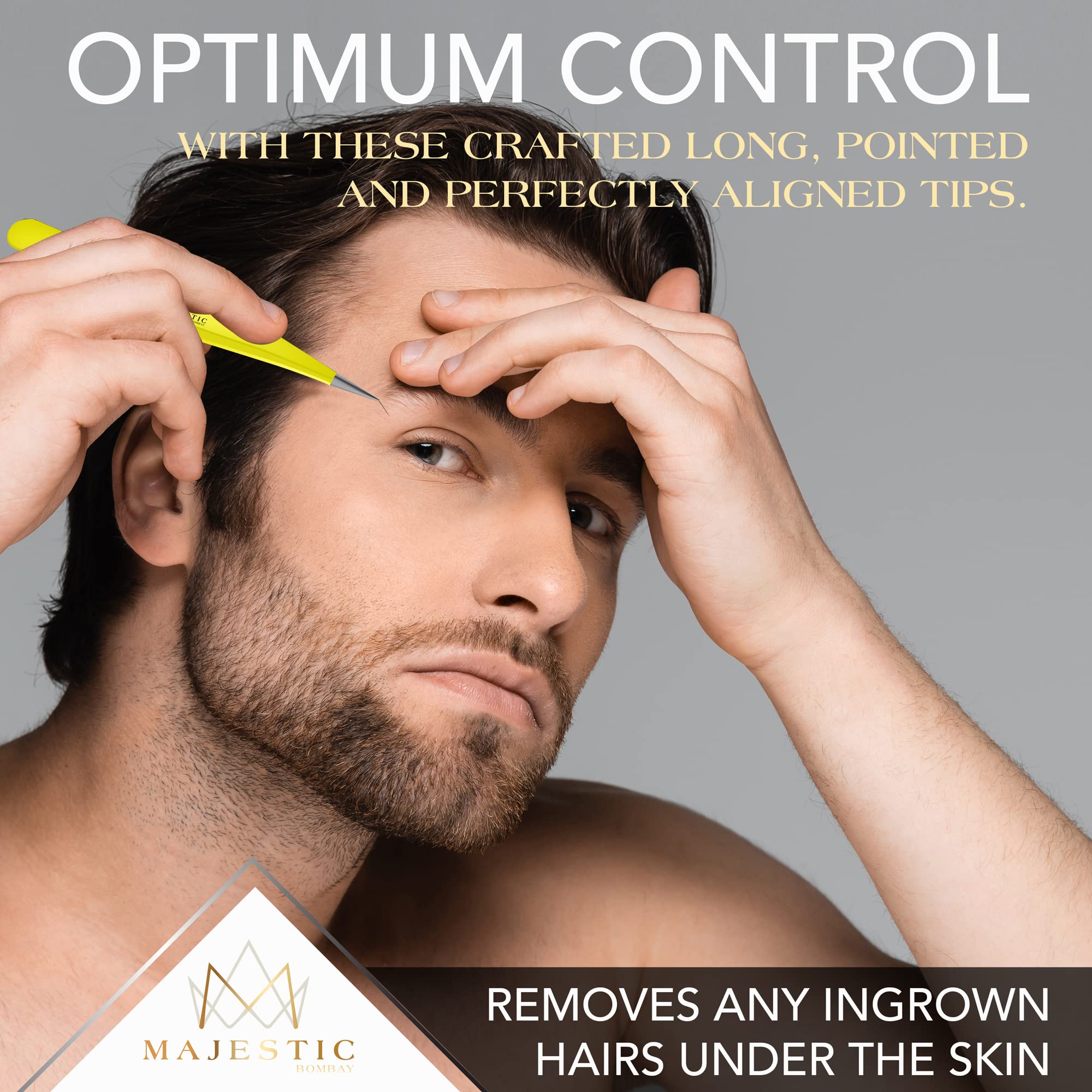 Mua Majestic Bombay Fine Point Tweezers for Women and Men – Splinter ...