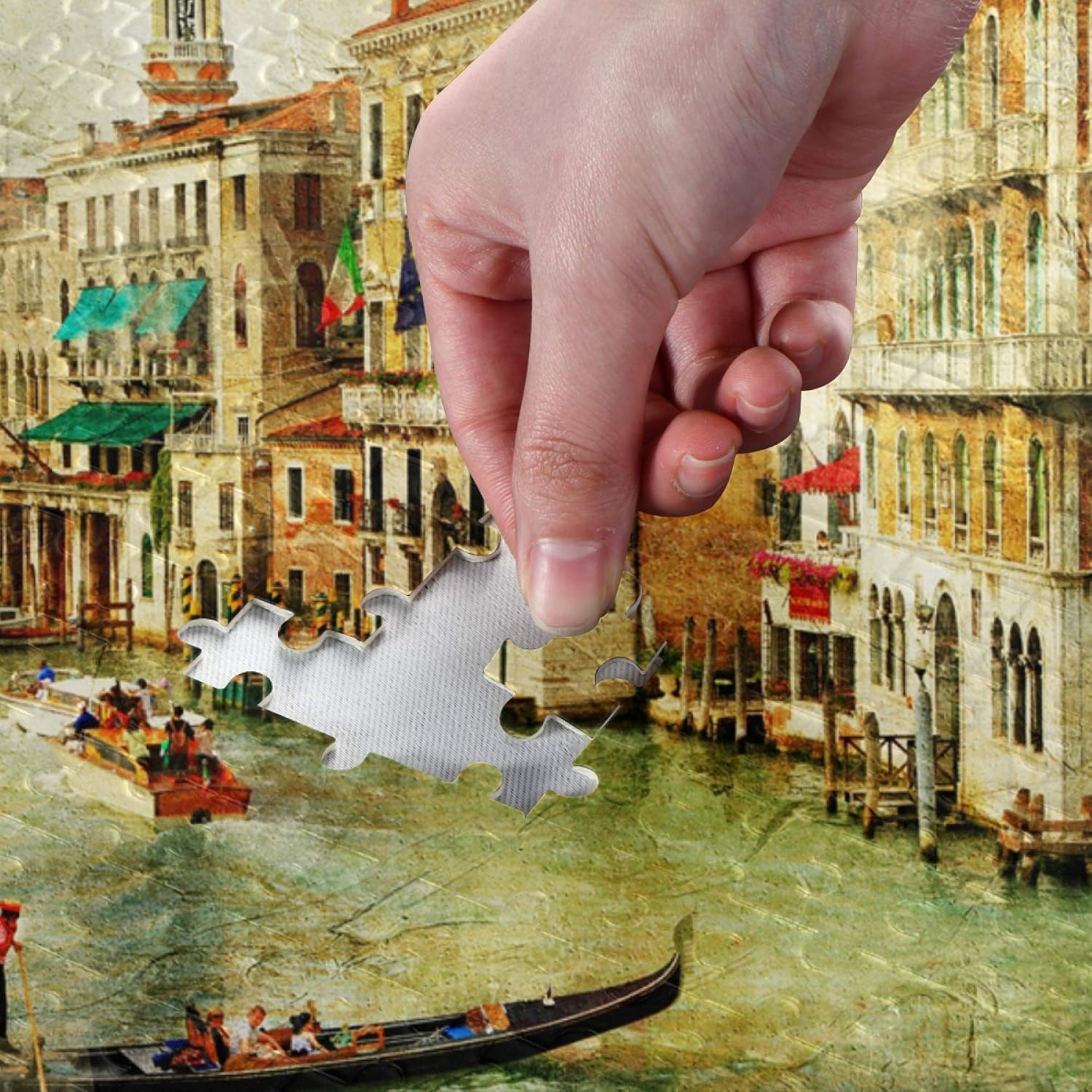 500 Piece Jigsaw Puzzles for Adults, Oil Painting Landscape Of Venice ...