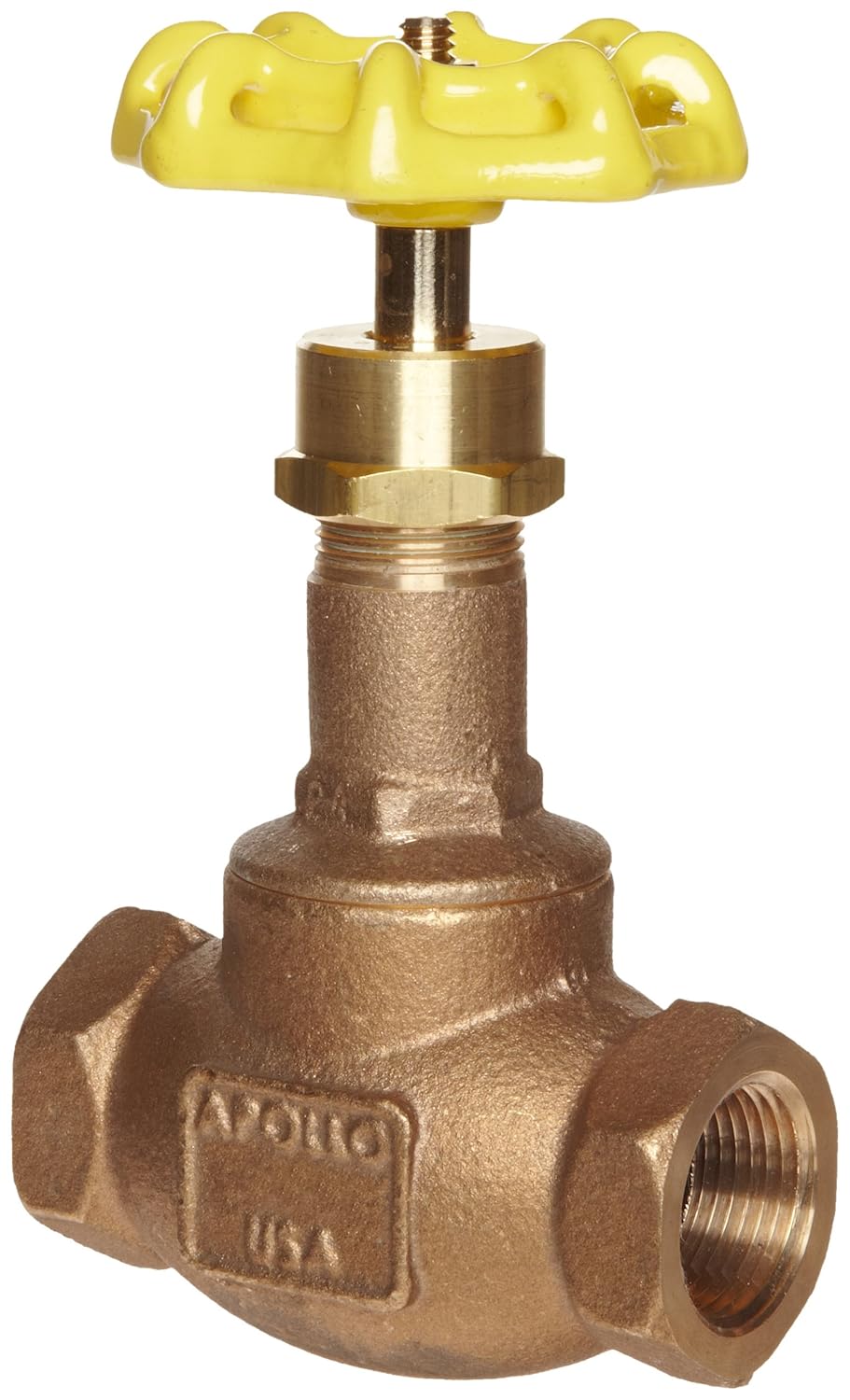 Apollo 120T Series Bronze Globe Valve, Class 125, Inline, Threaded ...