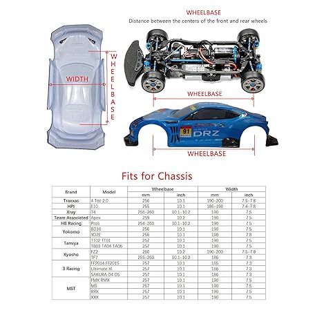 Mua Novahobby 1/10 Scale RC Painted Precut Drift Racing Touring Onroad ...