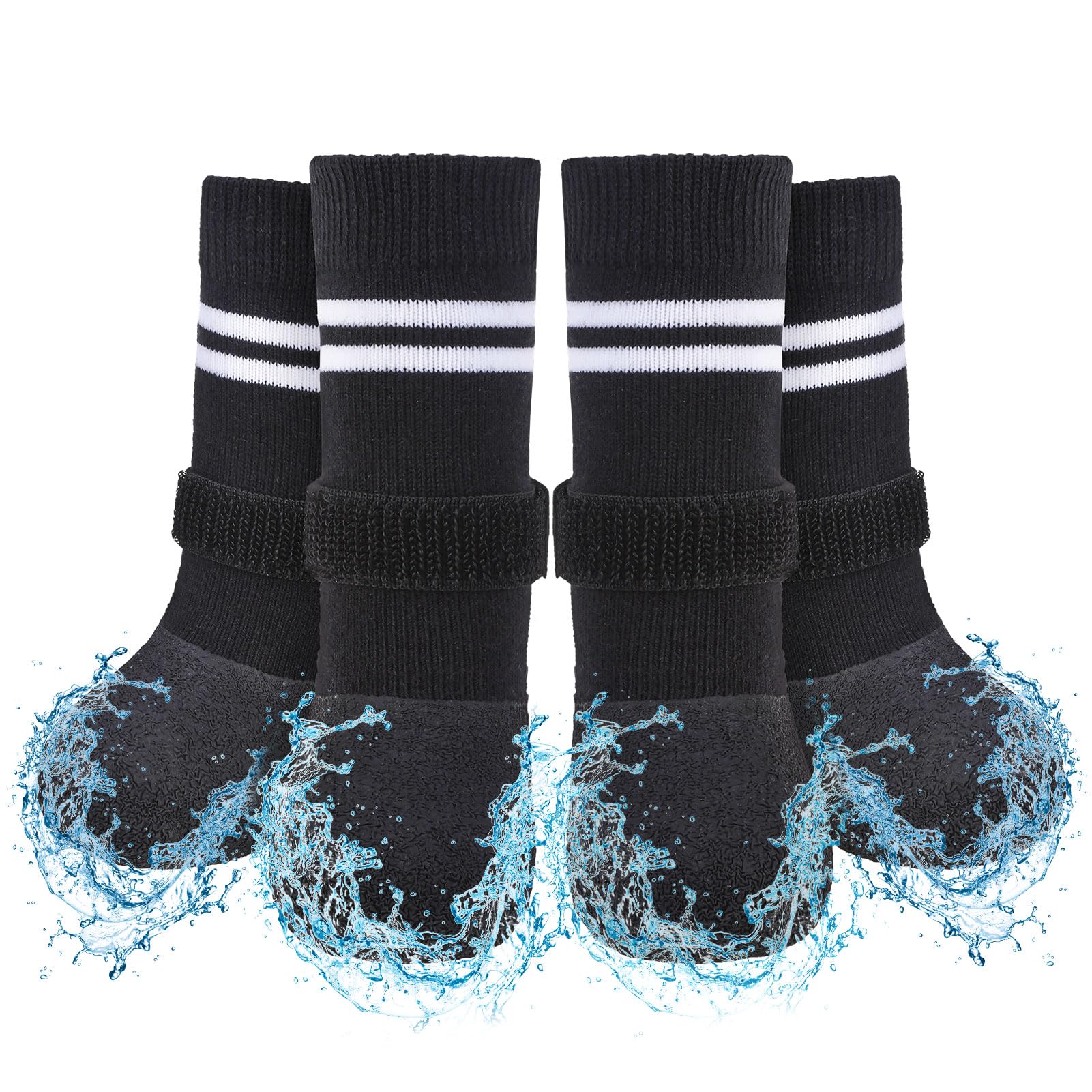 SCENEREAL Anti Slip Dog Boots & Paw Protectors for Hardwood Floor ...