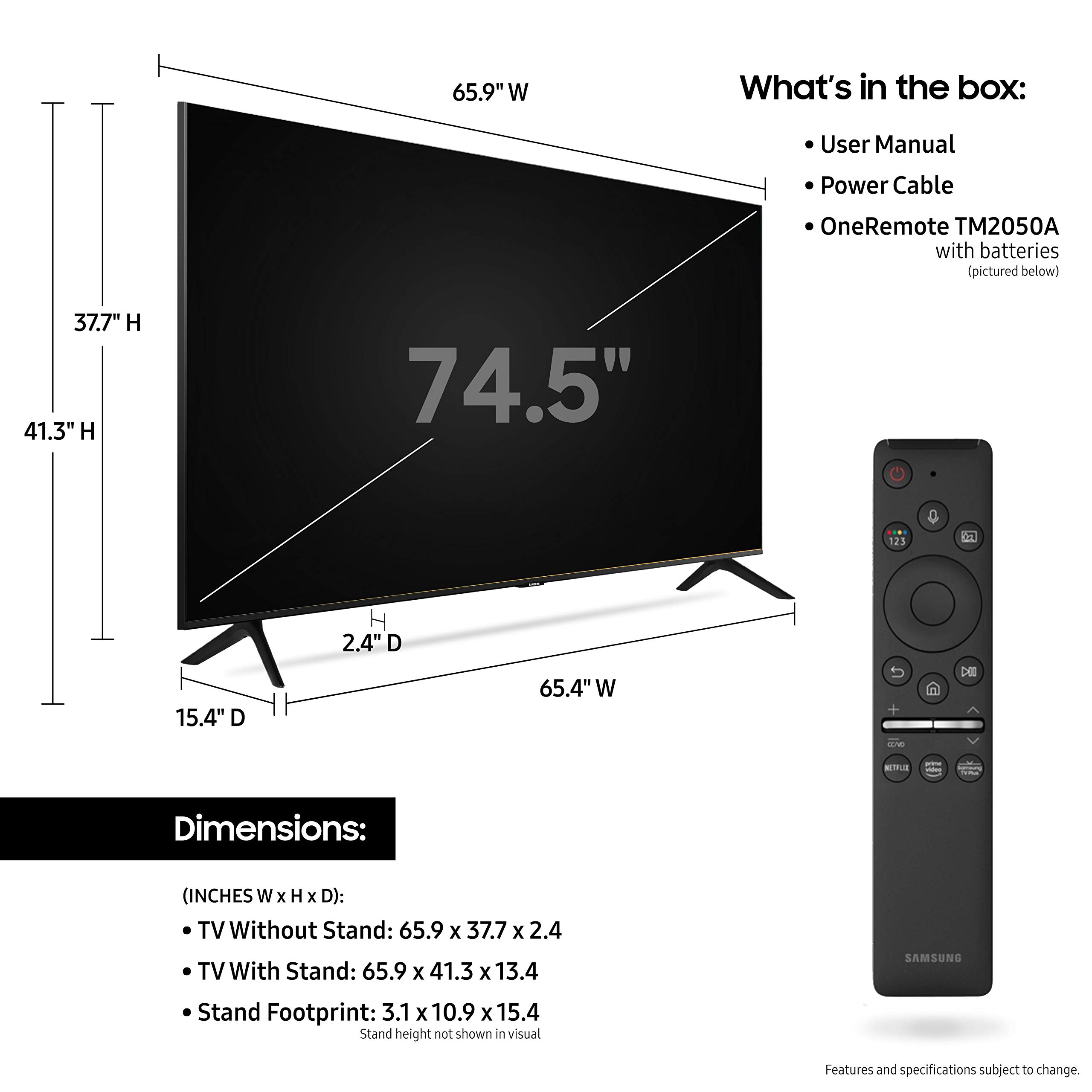 Mua SAMSUNG 75 inch Class Crystal UHD TU 8000 Series 4K UHD HDR Smart