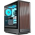 Amazon.com: FOIFKIN M1 PC Case -Walnut Front pane Pre-Installed 4 PWM ARGB Fan, ATX Mid-Tower ...