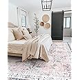 Amazon.com: LIVEBOX Washable Pink Area Rugs 9x12 for Living Room, Soft ...