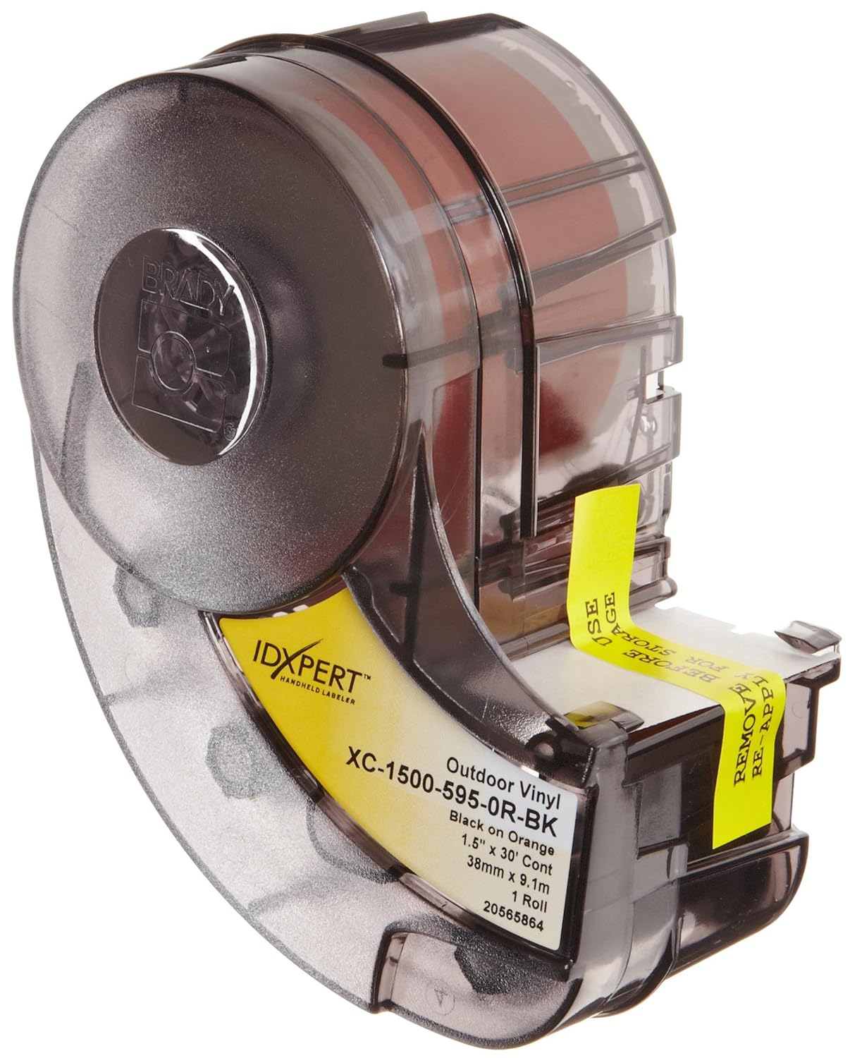 Compatible with IDXPERT and LABXPERT Label Printers XC-1500-595-WT-BK - Black on White Vinyl ...