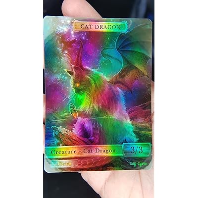 Cartões GnD 1x Cat Dragon # 2 FOLHA Laminada Token Altered MTG para ...