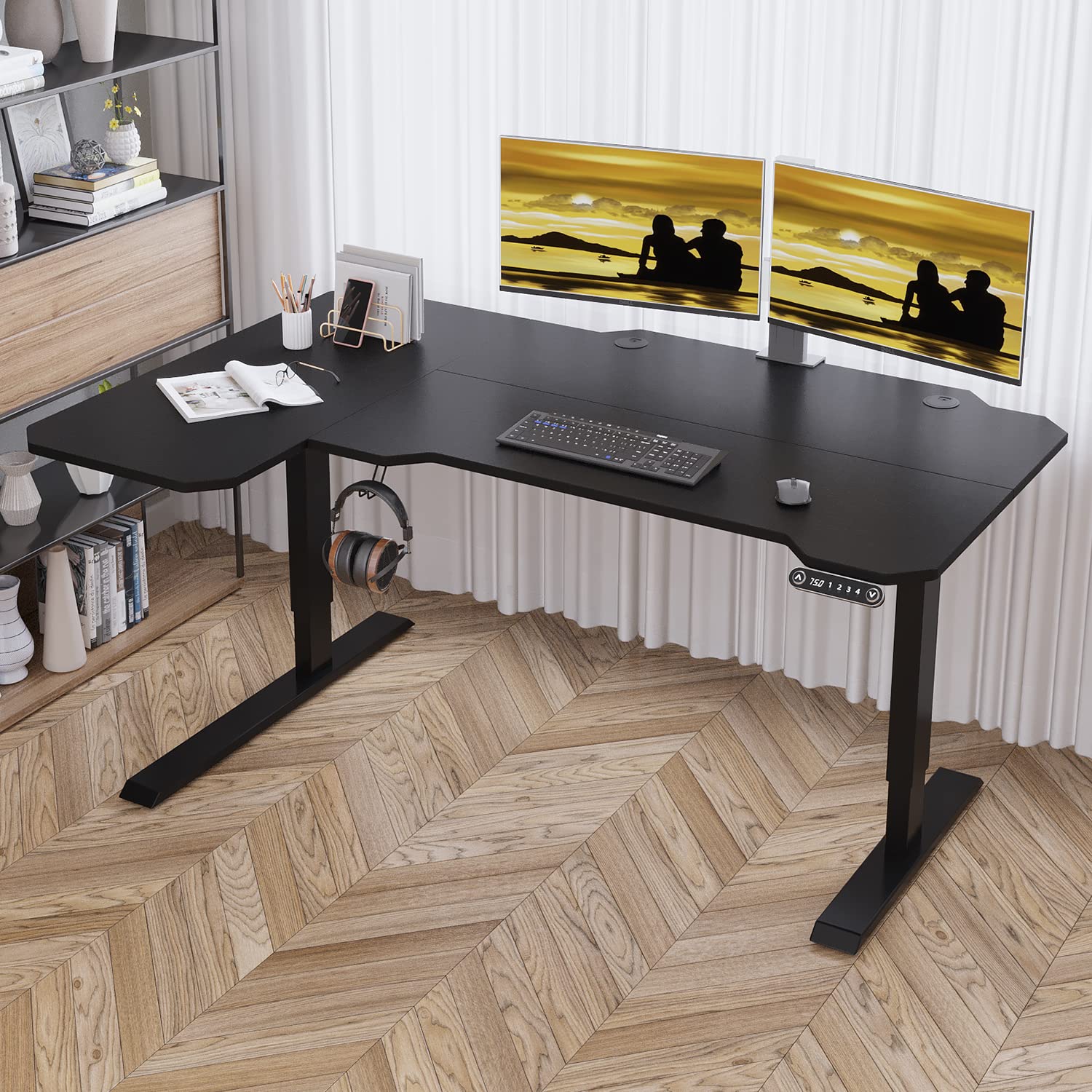 Mua BilBil Desk Computer Rack, Electric Elevating Desk, 59.1 x 39.8 ...