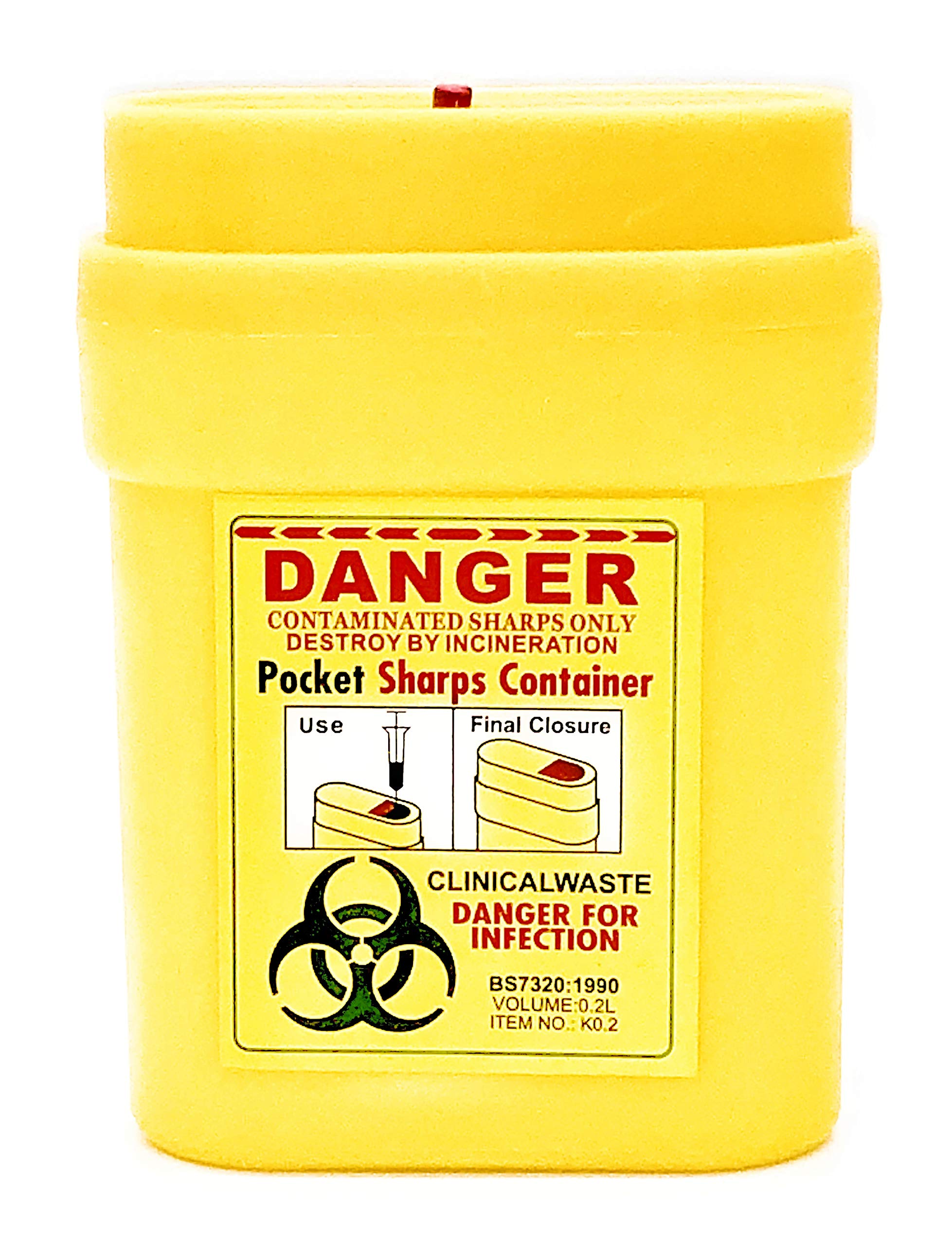 Mini Diabetic Pocket/Travel Sharps Container