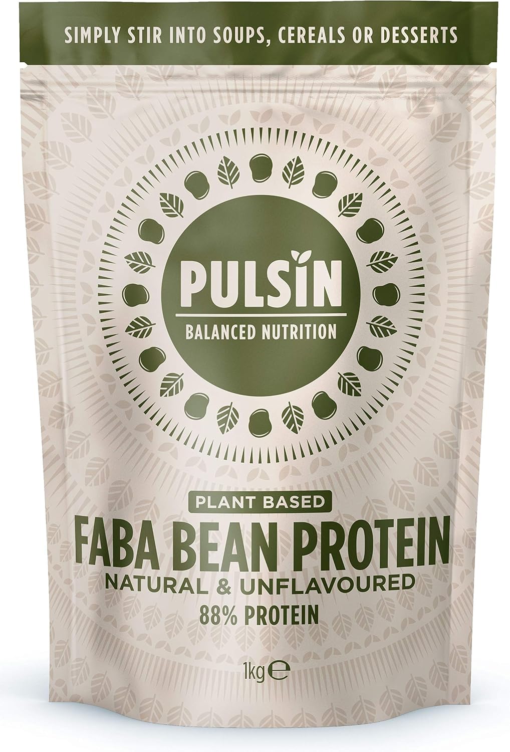 Pulsin – Unflavoured Vegan Faba Protein Powder – 1kg – Gluten Free ...
