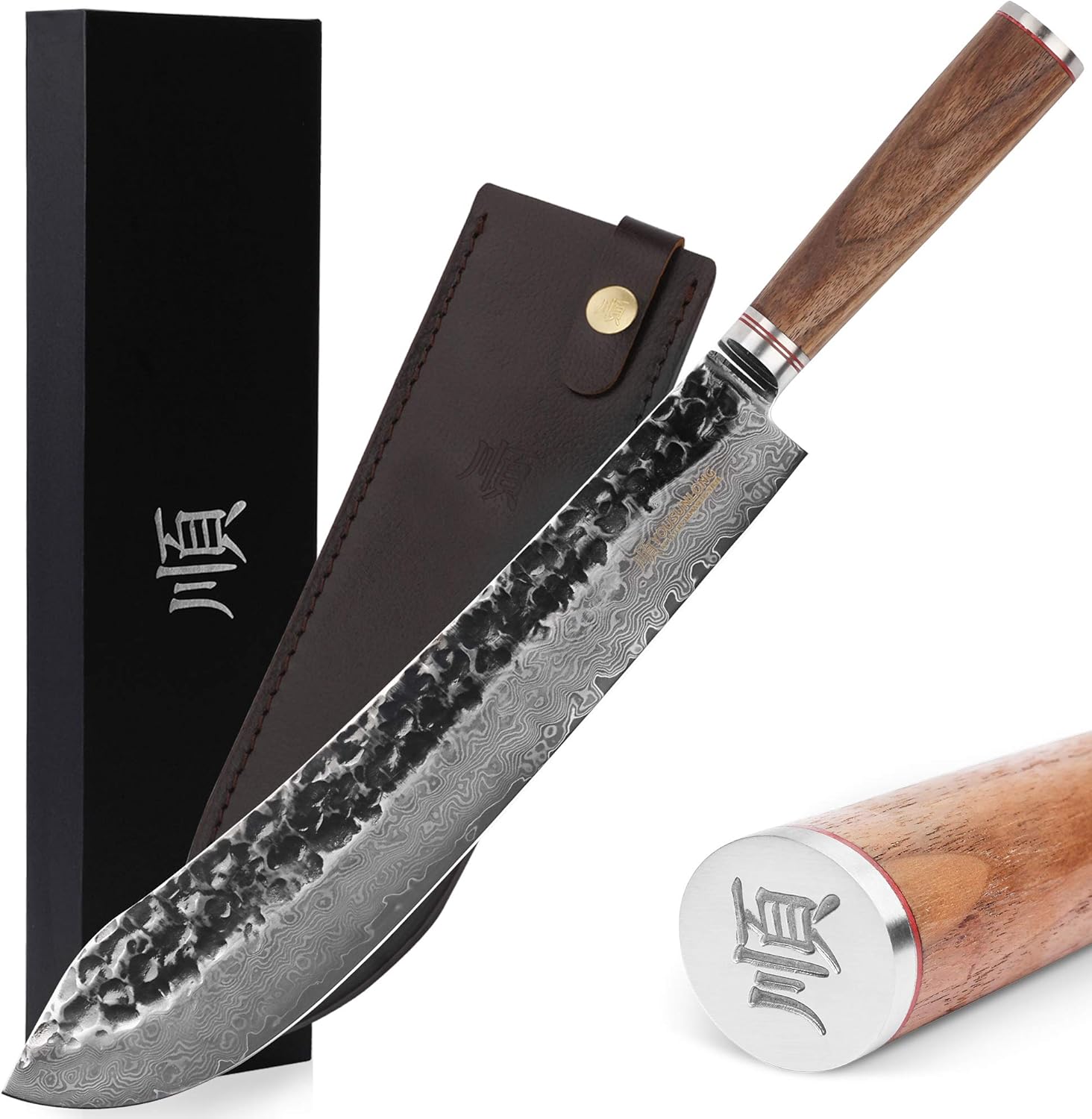Amazon.com: YOUSUNLONG Breaking Knives 12 inch Max Bull Nose Butcher ...