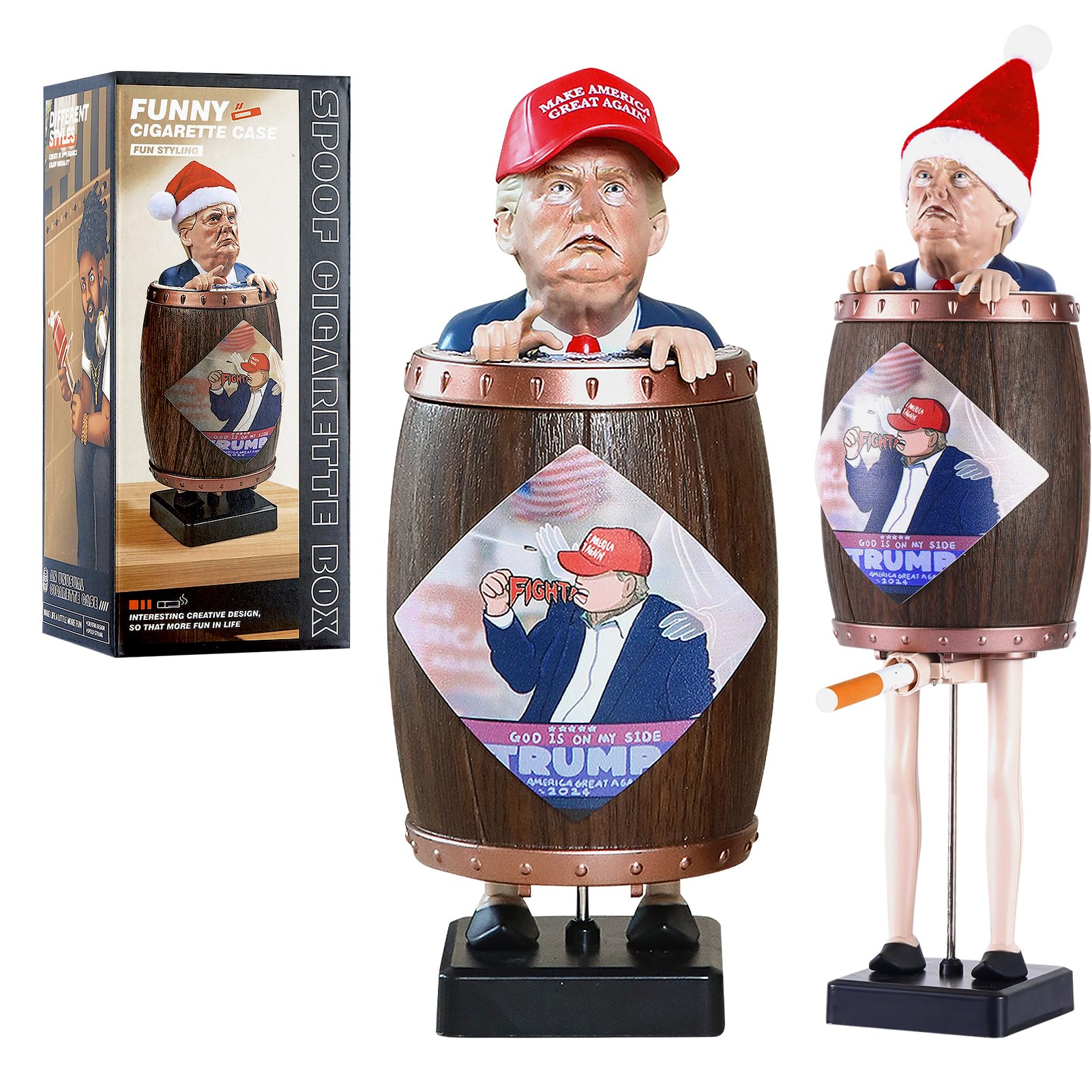 SOMGEM Trump Merchandise Cigarette Dispenser, 2024 Donald Trump Santa ...