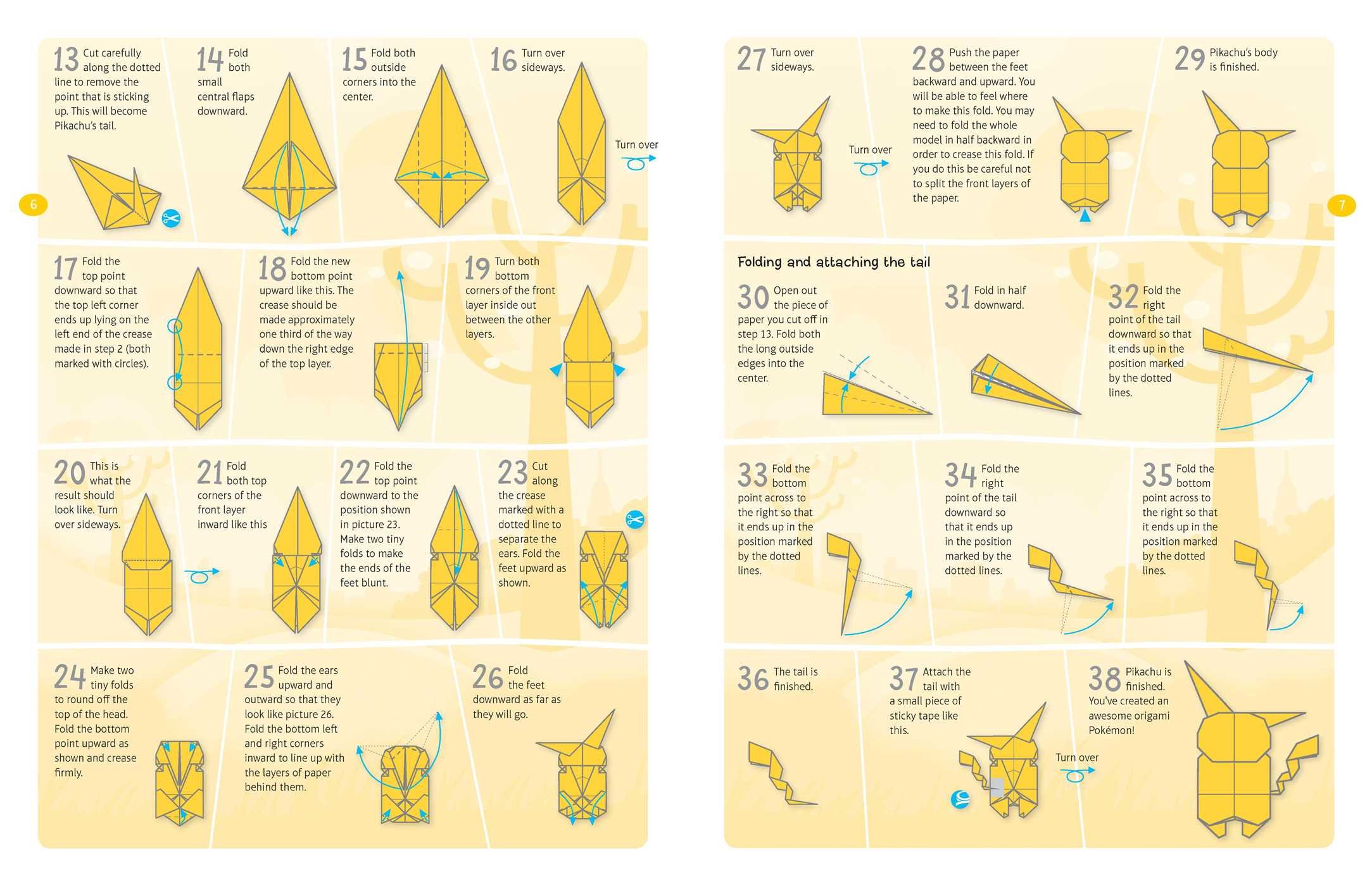 Simple Origami Pokemon Instructions Tutorial Origami Handmade