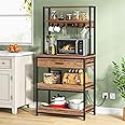 Amazon.com - Tribesigns Kitchen Bakers Rack with Power Outlets, 5-Tier ...