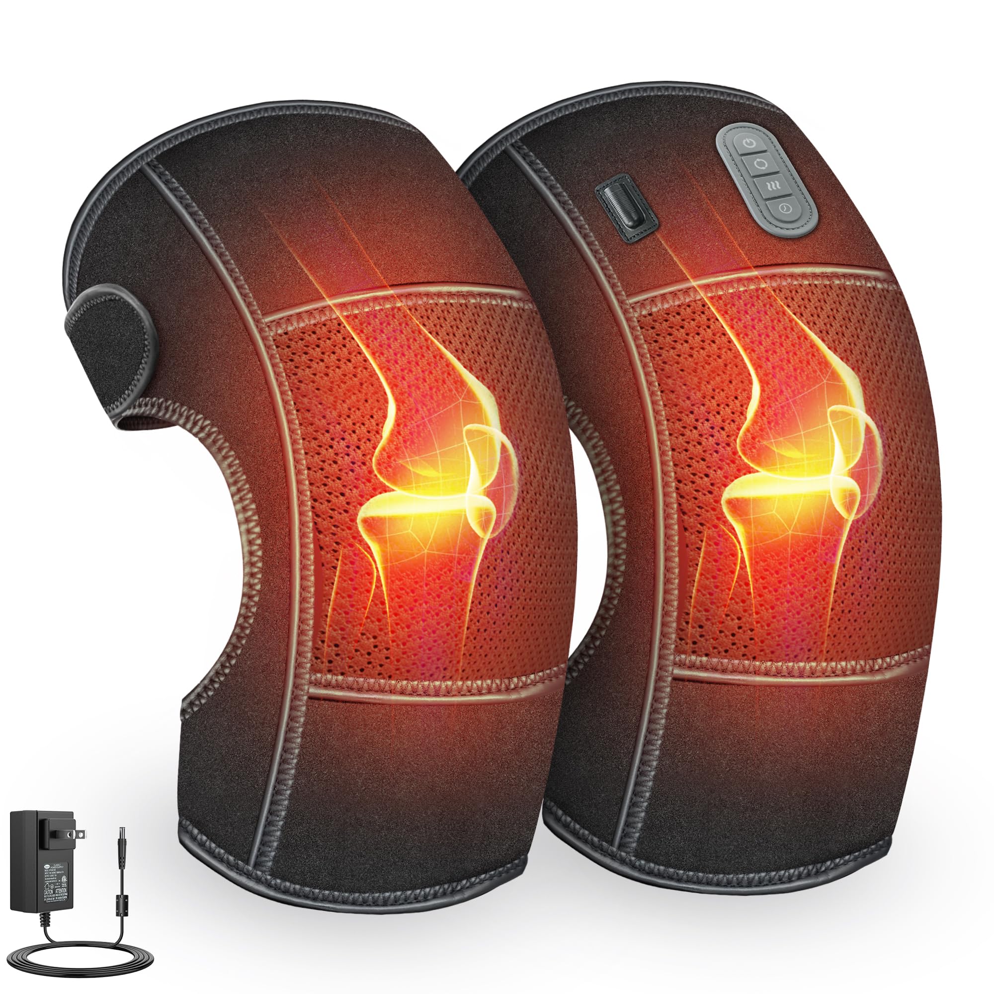 Snailax Knee Massager with Heating Pad for Knee Pain Relief, 3 Heat ...