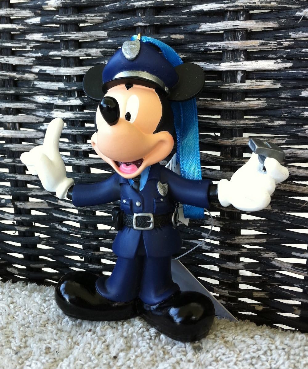 Disney Policeman Mickey Mouse Figurine Ornament Police NEW: Amazon.co ...