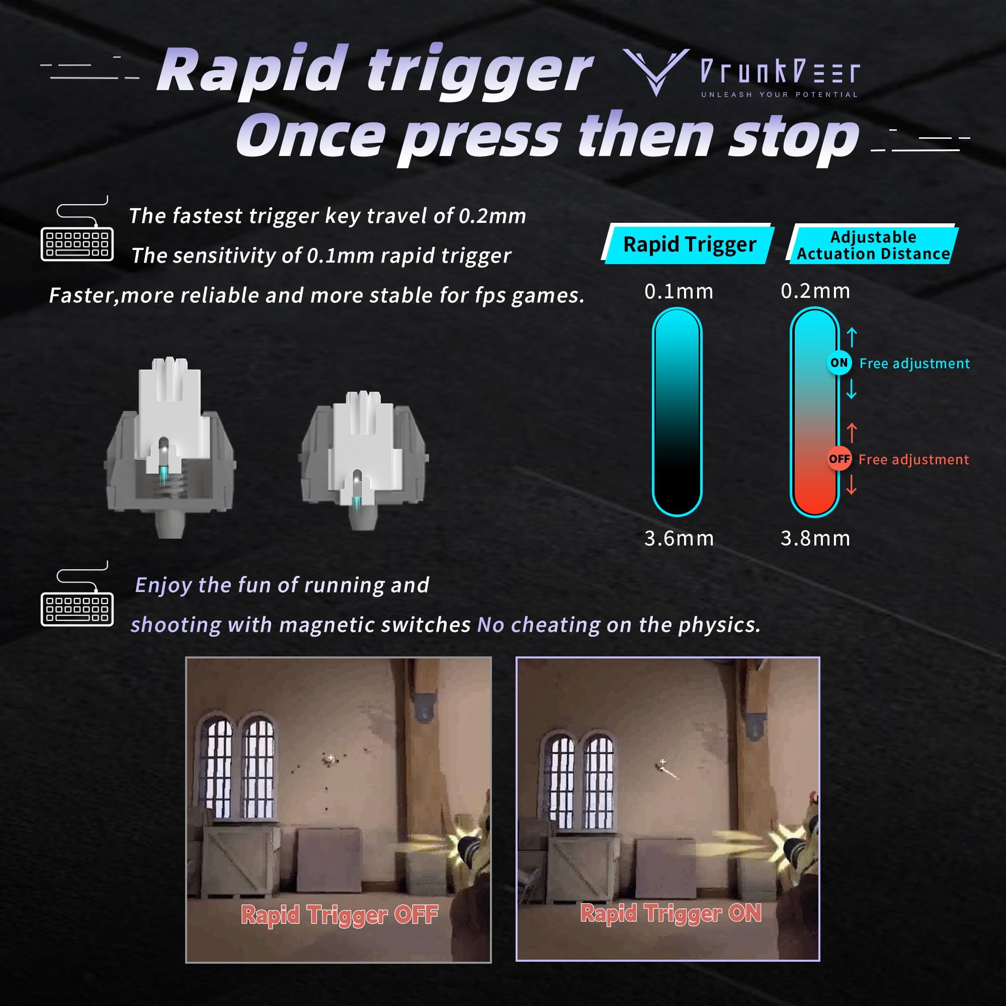 Mua DrunkDeer G65 Rapid Trigger Mechanical Keyboard Magnetic Switch ...