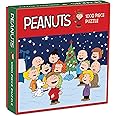 Amazon.com: Galison Charlie Brown Peanuts Christmas 1000 Piece Jigsaw ...