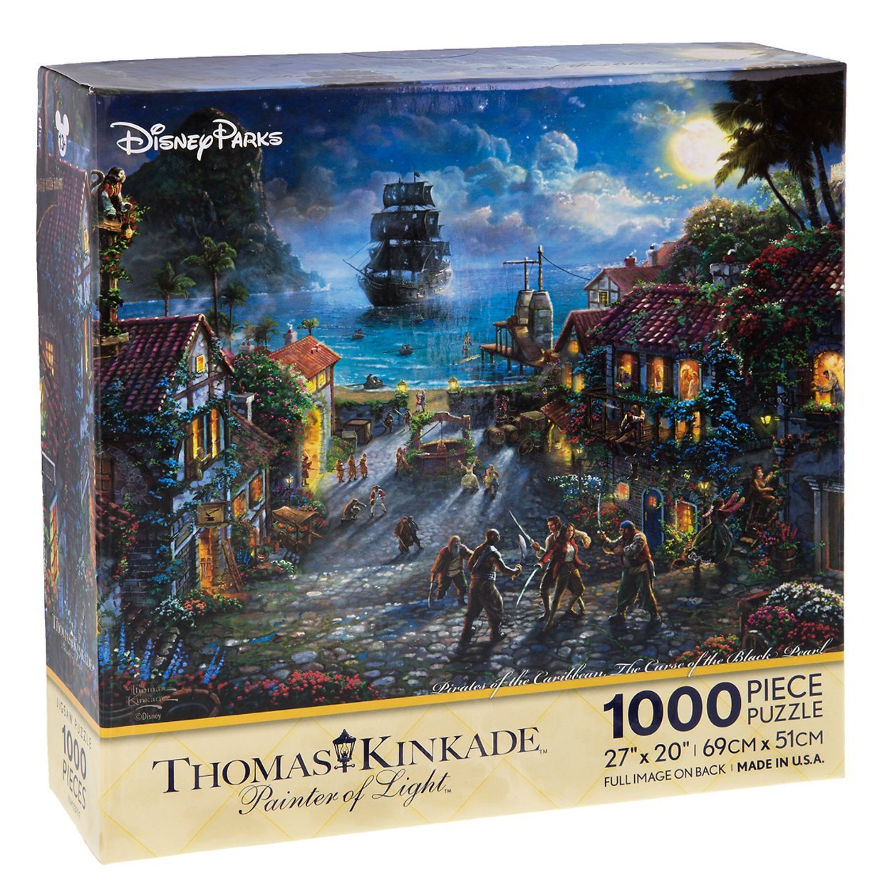 Disney Parks Exclusive Thomas Kinkade Pirates of Caribbean 27"x20" 1000 ...