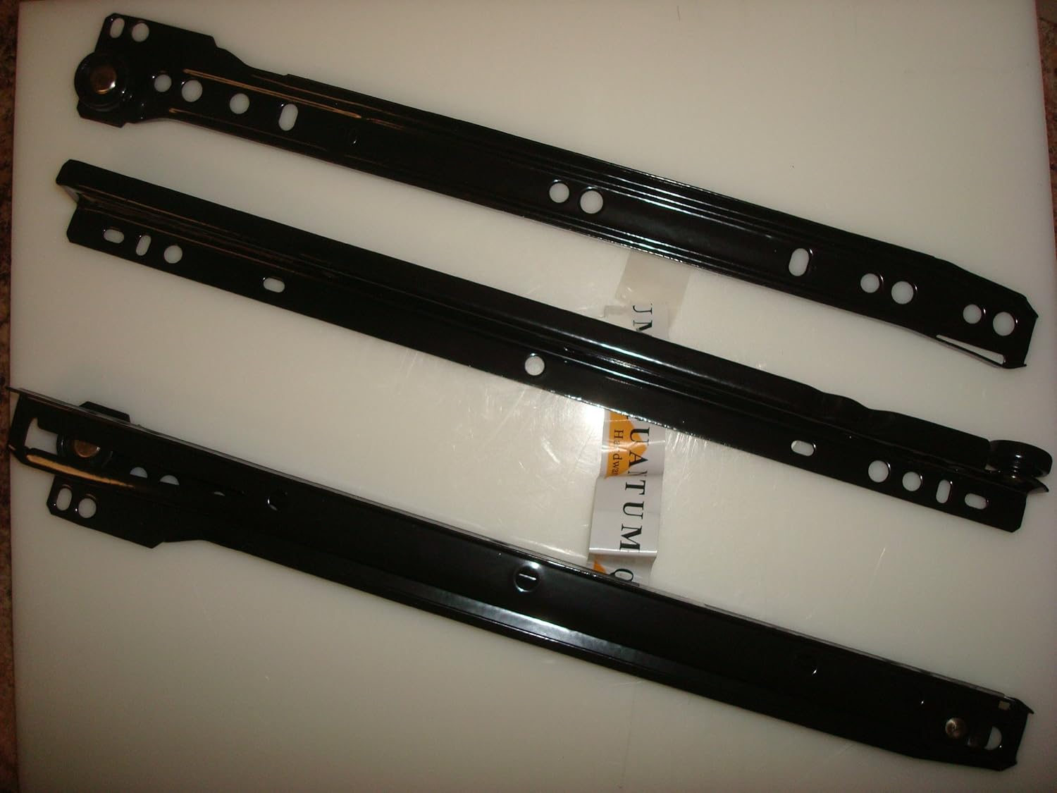 18 inch 75 lb. BLACK Epoxy Coated Cabinet Drawer Slides 20 pairs PACK ...