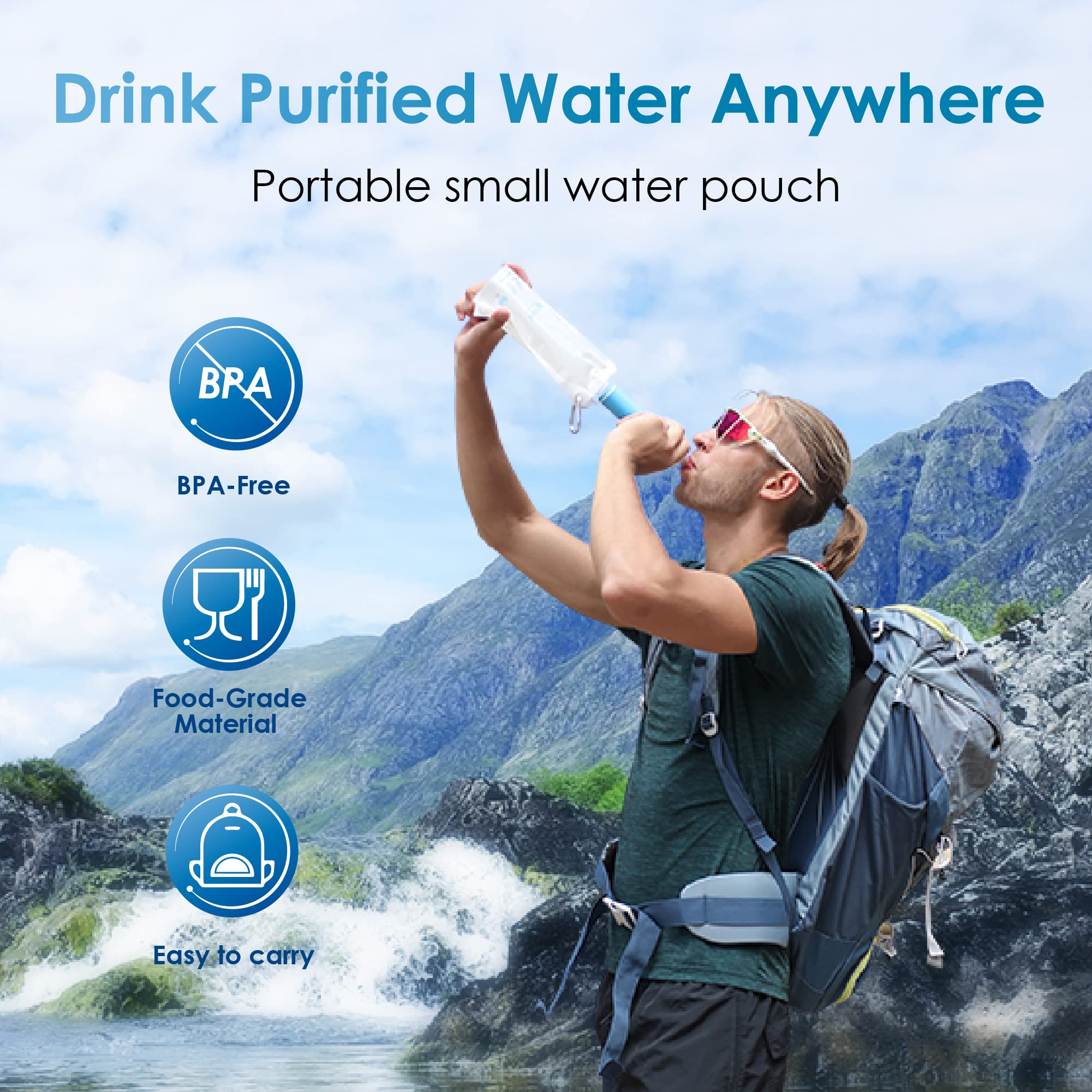 Mua Waterdrop Gravity Water Filter Straw, Camping Water Filtration ...