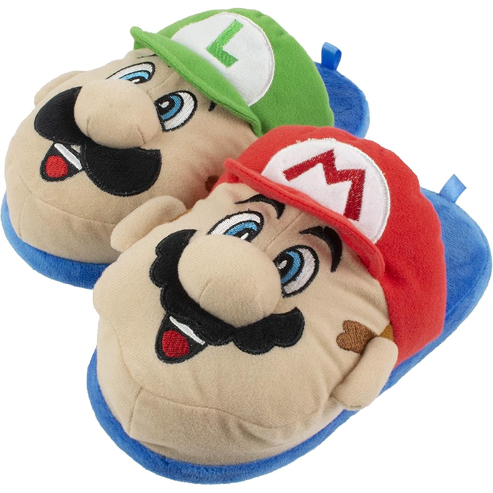 $5/mo - Finance SUPER MARIO Brothers Mario and Luigi Slippers for Kids ...