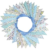 Amazon.com: 32 Feet 36 PCS Lovely Triangle Bunting Flag Banner Pennant ...