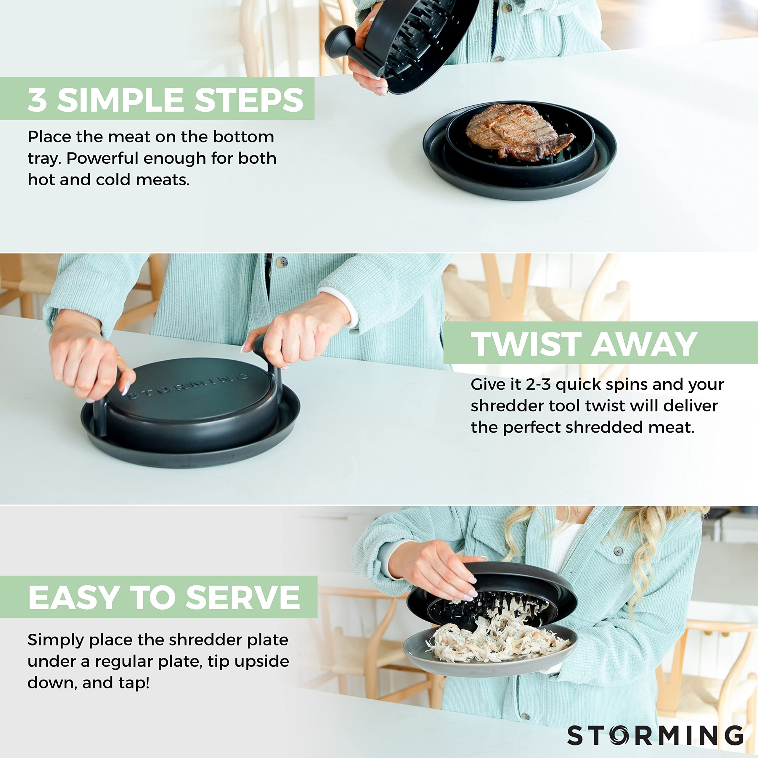 Mua Storming Chicken Shredder Tool Twist - Easy Professional 116 Spike ...