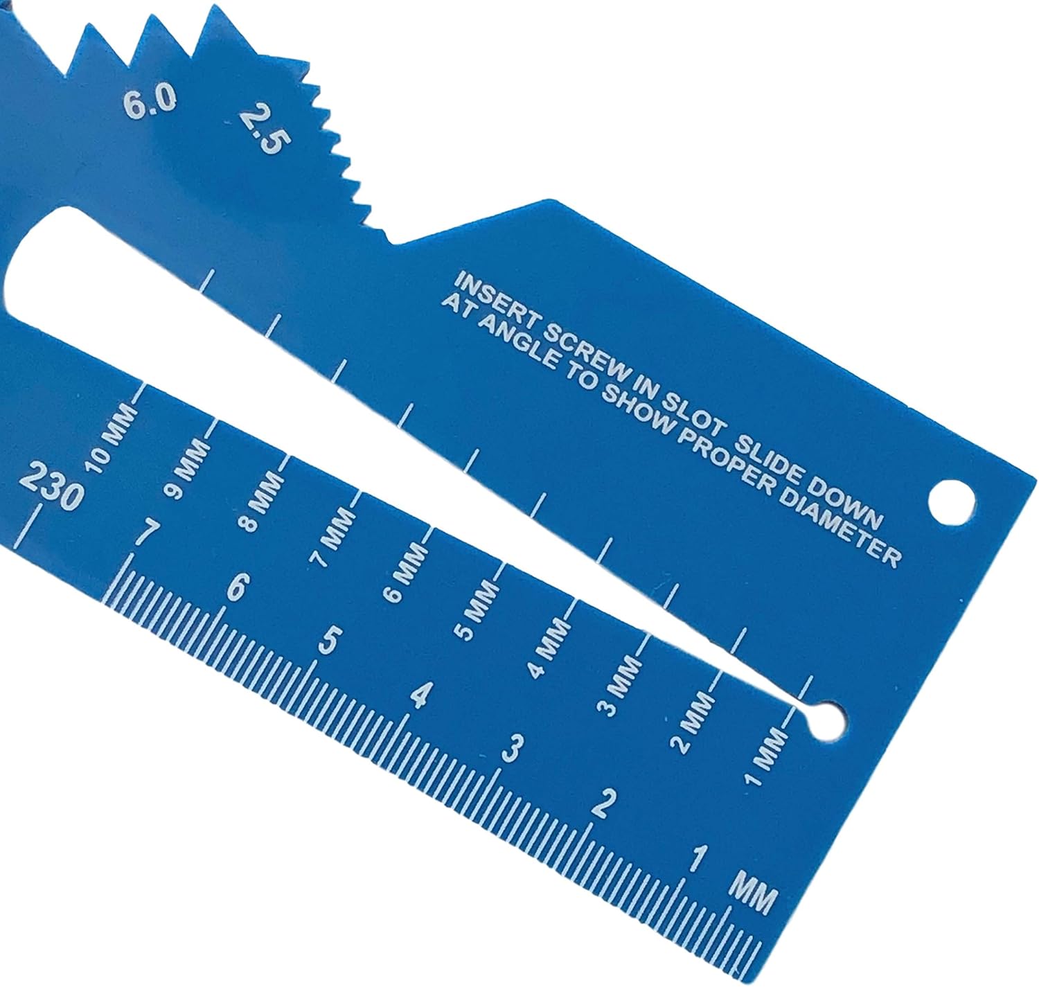 Taskar Screw Diameter & Thread Pitch Gauge Ruler (Metric) – BigaMart