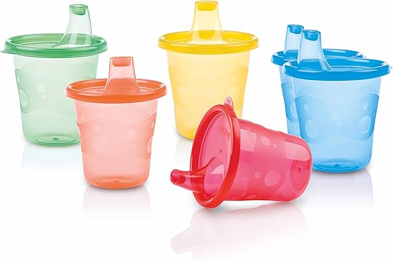 Nuby ID91121A Pick Nick Drinking Cup Set With 6 Cups And 6 Lids 210ml ...