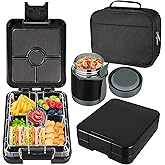 Amazon.com: Bento Lunch Box Set for Kids with 10oz Soup Thermo, Leak ...
