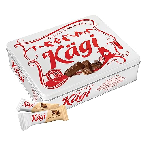 Swiss Milk Chocolate Covered Wafers by Kägi, Crispy Coated Sweet Snacks ...